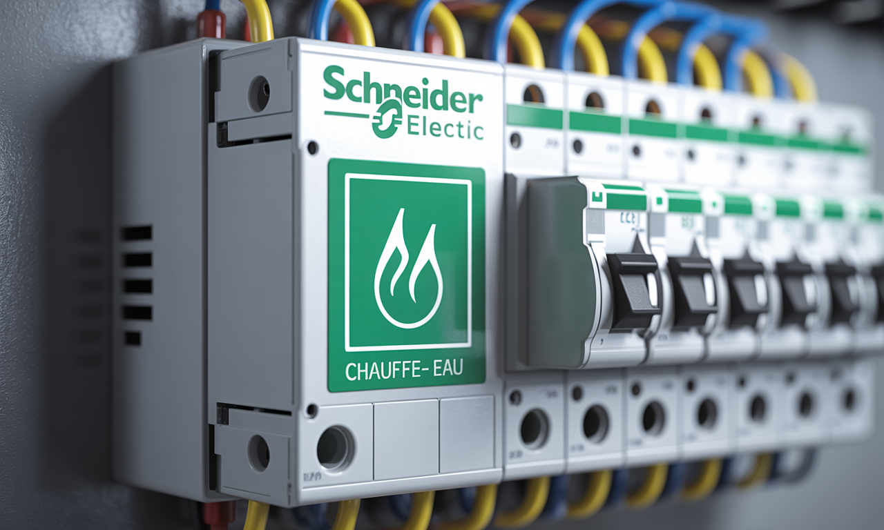 Symbole Chauffeeau Sur Tableau Lectrique Schneider